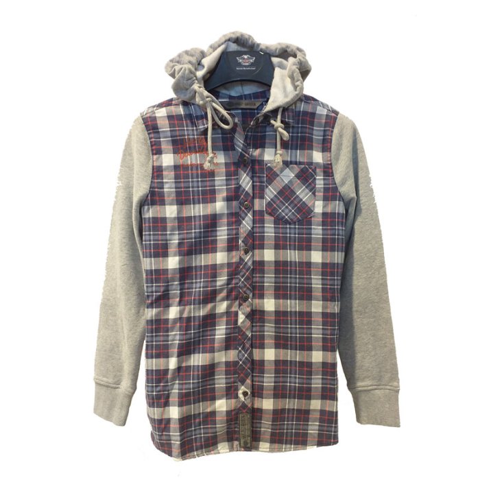Felpa con camicia discount